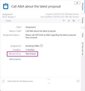 How to Create and Complete Assignments - M-Files Help Center