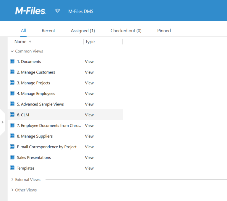 How to Use Views - M-Files Help Center