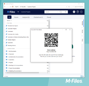 Connecting to M-Files Vaults using QR Codes on M-Files Mobile - M-Files ...