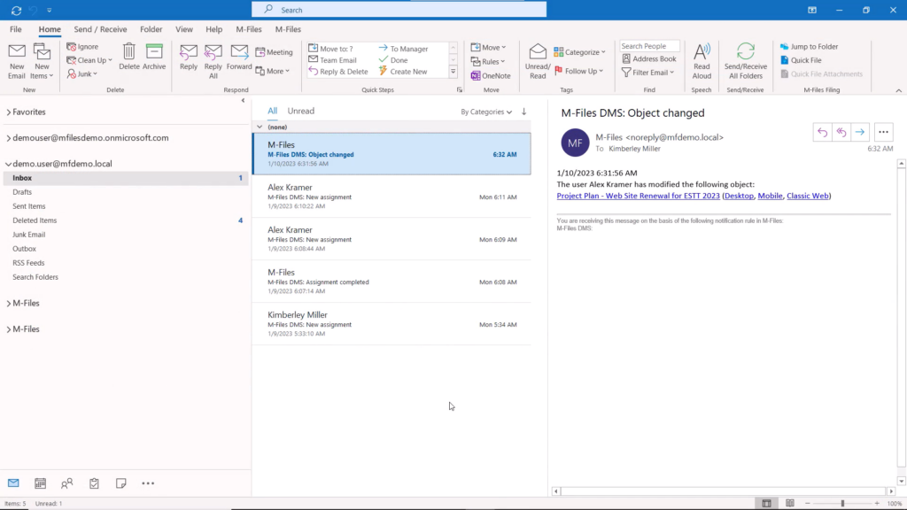How to Create Notifications in M-Files - M-Files Help Center