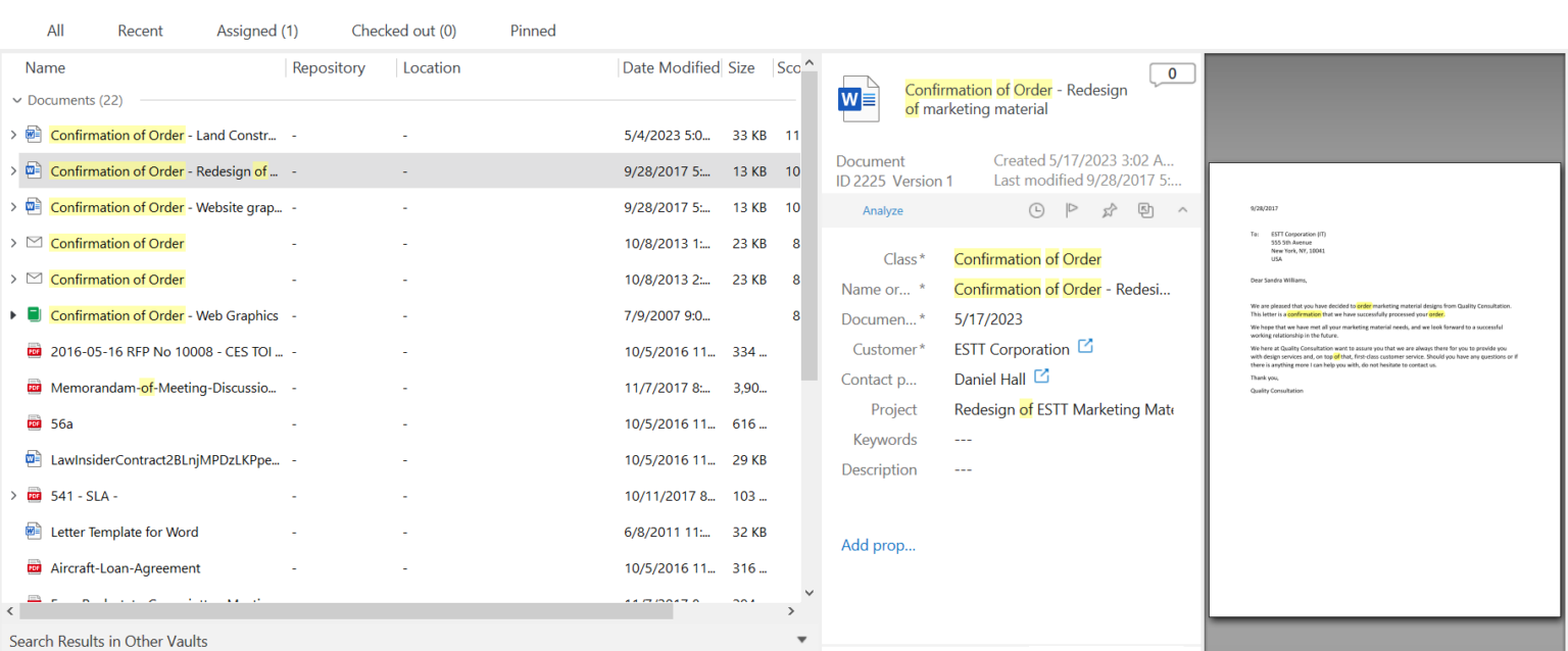 How to Use Quick Search - M-Files Help Center