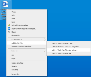 How to Save Documents - M-Files Help Center