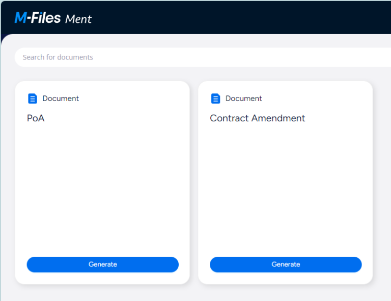 Get to Know the M-Files Ment Integration - M-Files Help Center